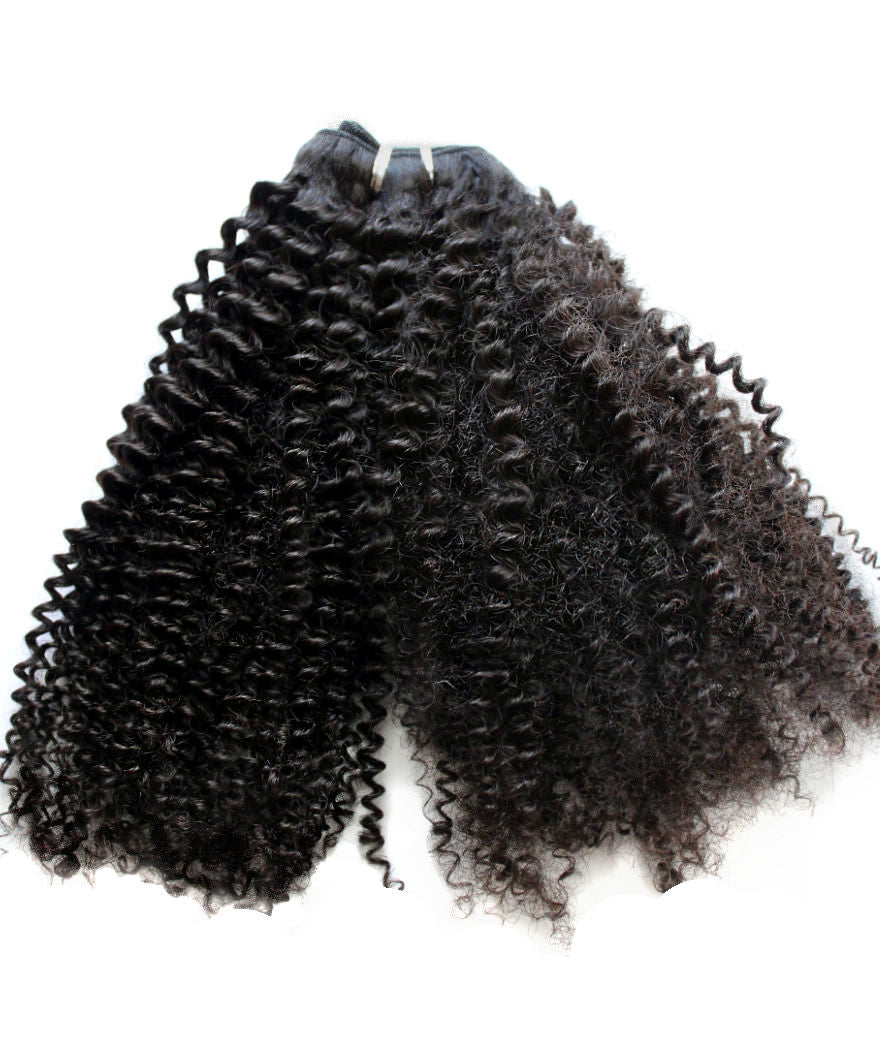 Kinky Curly Weft Hair Extensions | 4ab Hair Weave and Bulk Braiding ...